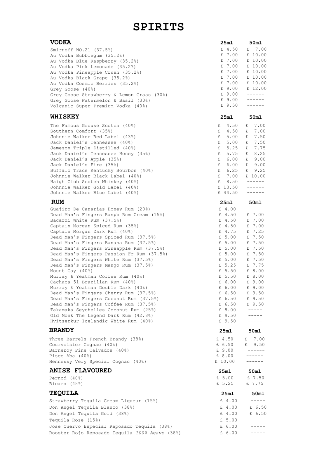 Menu – Belgian Cafe Eastbourne